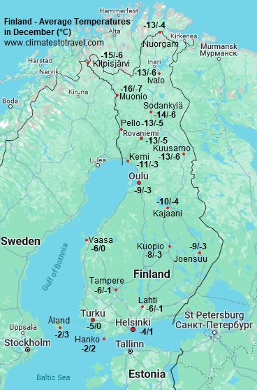 Finland climate: temperature, rain, when to go - Climates to Travel
