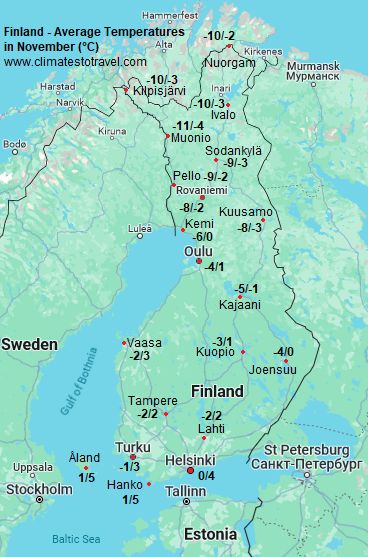 Finland climate: temperature, rain, when to go - Climates to Travel