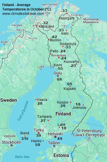 Finland climate: temperature, rain, when to go - Climates to Travel