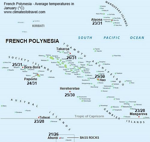 French Polynesia climate: temperature, rain, when to go - Climates to ...