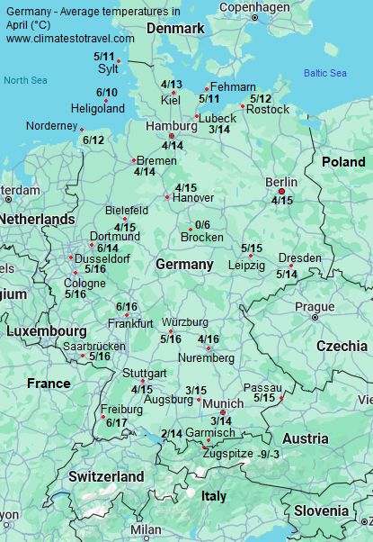Germany climate: average weather, temperature, rain, when to go