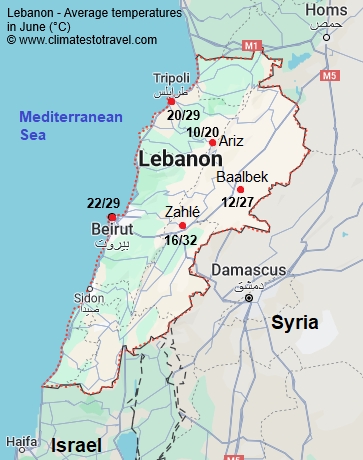 Lebanon climate: temperature, rain, when to go - Climates to Travel