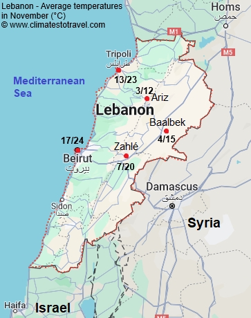 Lebanon climate: temperature, rain, when to go - Climates to Travel