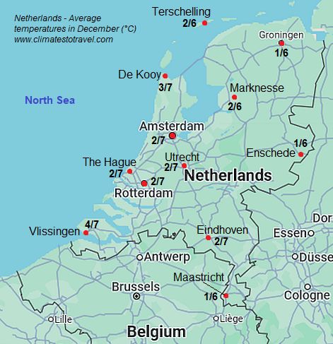 Netherlands climate: average weather, temperature, rain, when to go