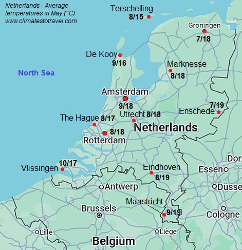 Netherlands climate: average weather, temperature, rain, when to go