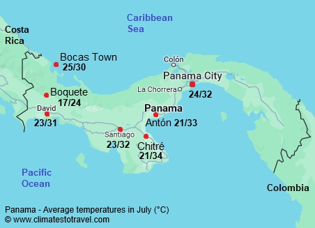 Panama, weather in July - Climates to Travel