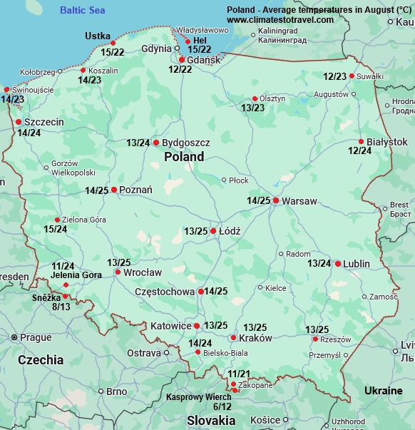 Poland climate: temperature, rain, when to go - Climates to Travel