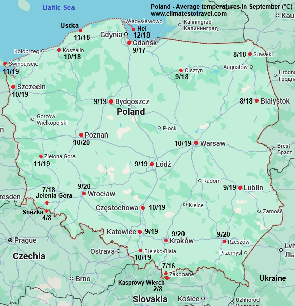 Poland climate: temperature, rain, when to go - Climates to Travel