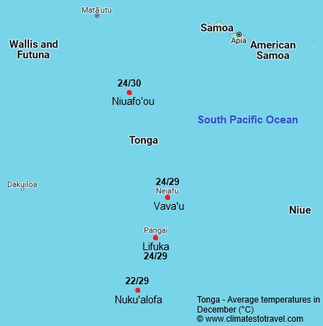 Tonga climate: temperature, rain, when to go - Climates to Travel