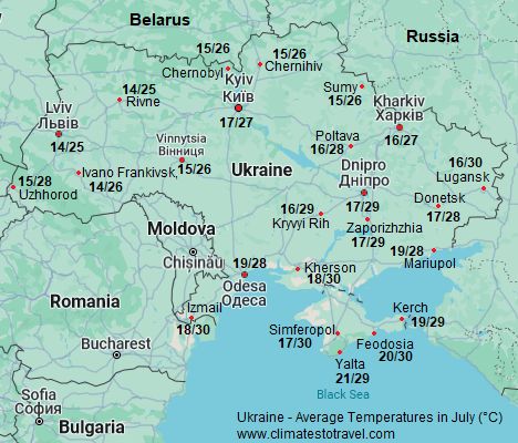 Ukraine climate: average weather, temperature, rain, when to go