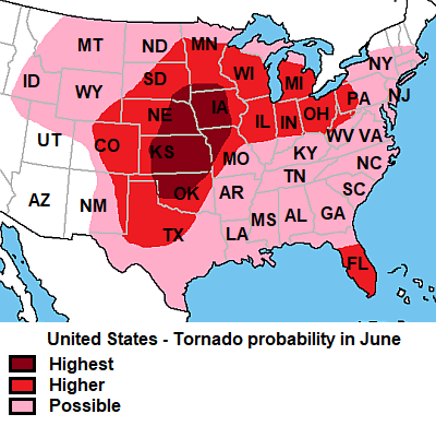 United States, weather in June - Climates to Travel